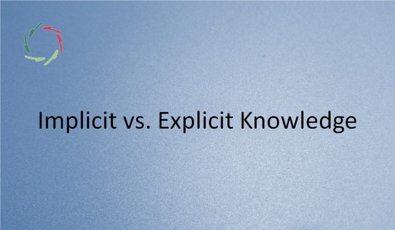 Implicit vs. Explicit Knowledge