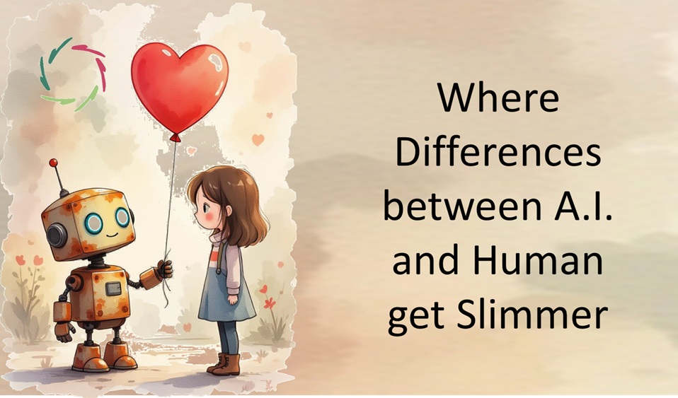 Where Differences between A.I. and Human get Slimmer